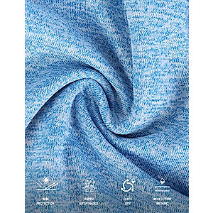 Viracy Golf Shirts for Women, Collared Polo Shirt Short Sleeve V Neck Yoga Running Tops Irregular Hem Moisture Wicking Tennis Apparel,Blue-XL