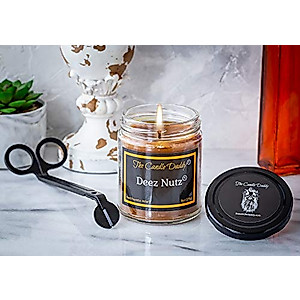 Deez Nutz- Hazelnut Vanilla- the Candle Daddy- 6 Ounce- 40 Hour Burn- Poured in Small Batches in USA