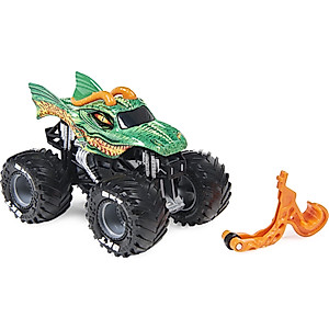 Monster Jam 2021 Spin Master 1:64 Diecast Monster Truck with Wheelie Bar: Show Time Dragon