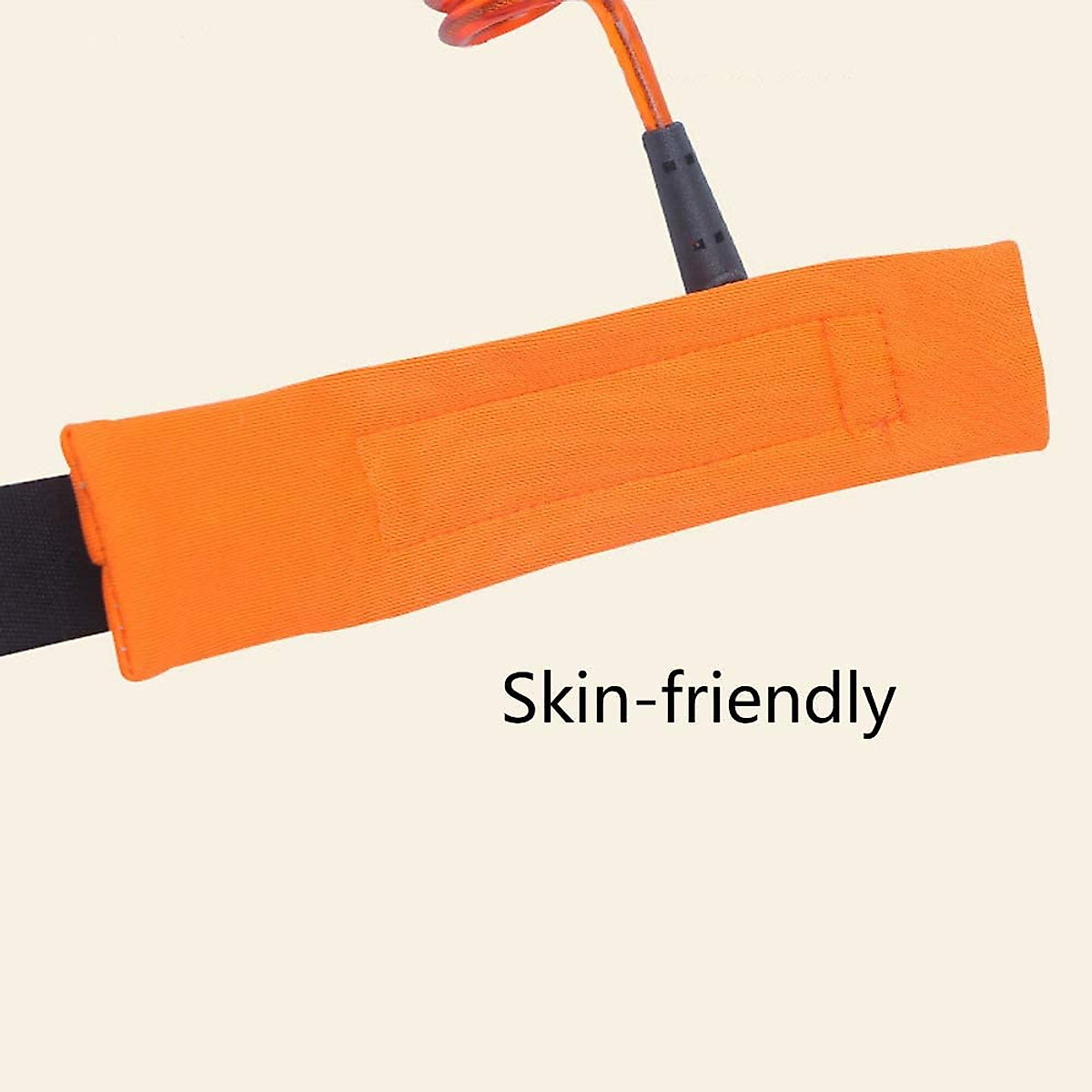 1 Pack Child Anti Lost Wrist Link，4.9ft(1.5M) Sturdy Flexible Safety Wristband Leash for Kids and Toddlers (Orange）2019