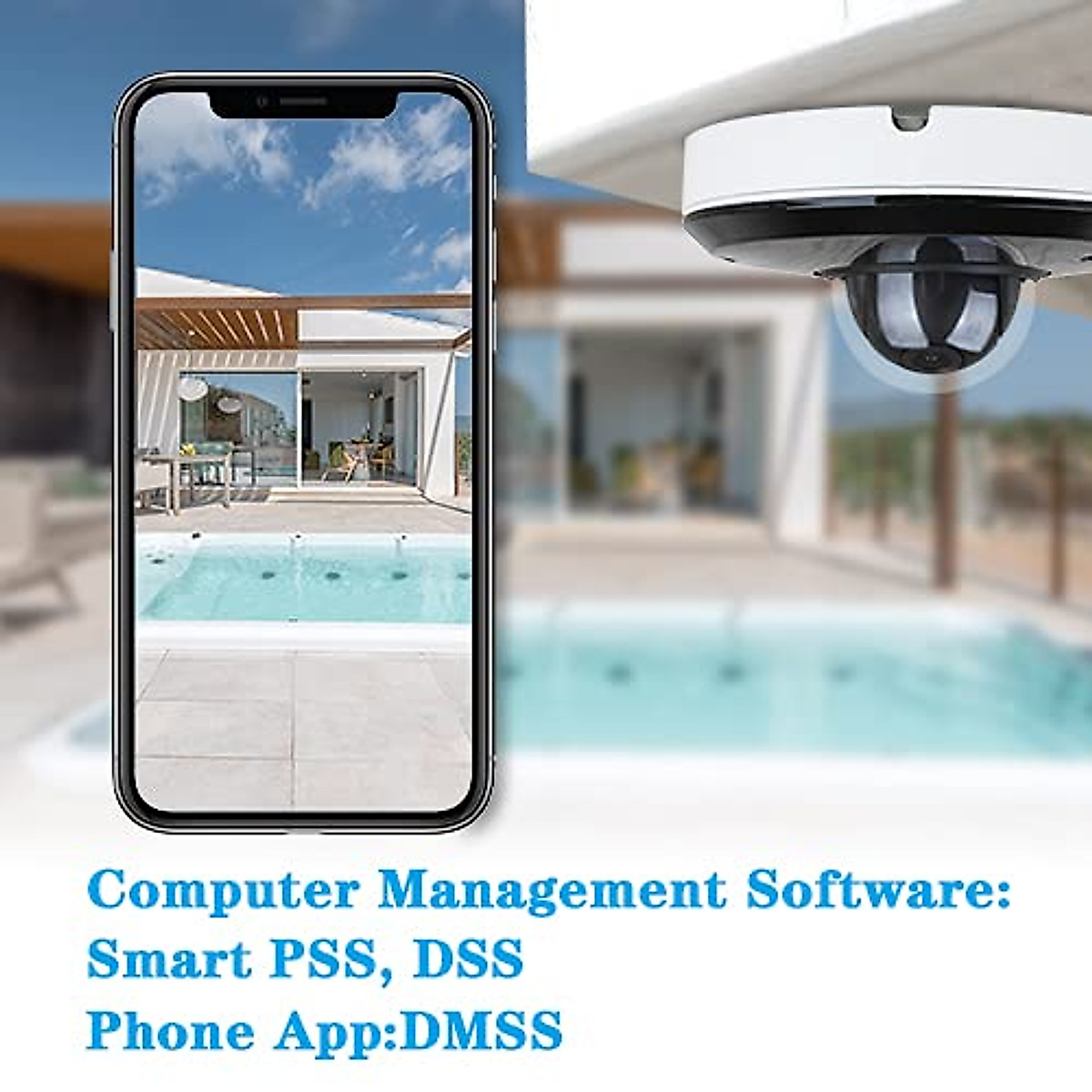 EmpireTech Outdoor 2MP 1/2.8” CMOS 3X Optical Zoom 2.7mm-8.1mm Lens Starlight IVS WDR IR IP Camera,Support PoE,Face Detection,IP66 Protection,Mini PTZ Camera,Good for 10-50ft PTZ,PTZ1A2M-3X