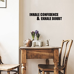 Inspirational Wall Decals Vinyl Wall Quotes Stickers Motivational Wall Decals Peel and Stick Positive Affirmation Decals for Kids Teens Bedroom Living Room Office Bathroom Wall Decor