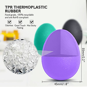 Peradix Hand Grip Strength Trainer, Stress Relief Ball for Adults and Kids, Wrist Rehab Therapy Hand Grip Equipment Ball Squishy Tools - Set of 3 Finger Resistance Exercise Squeezer