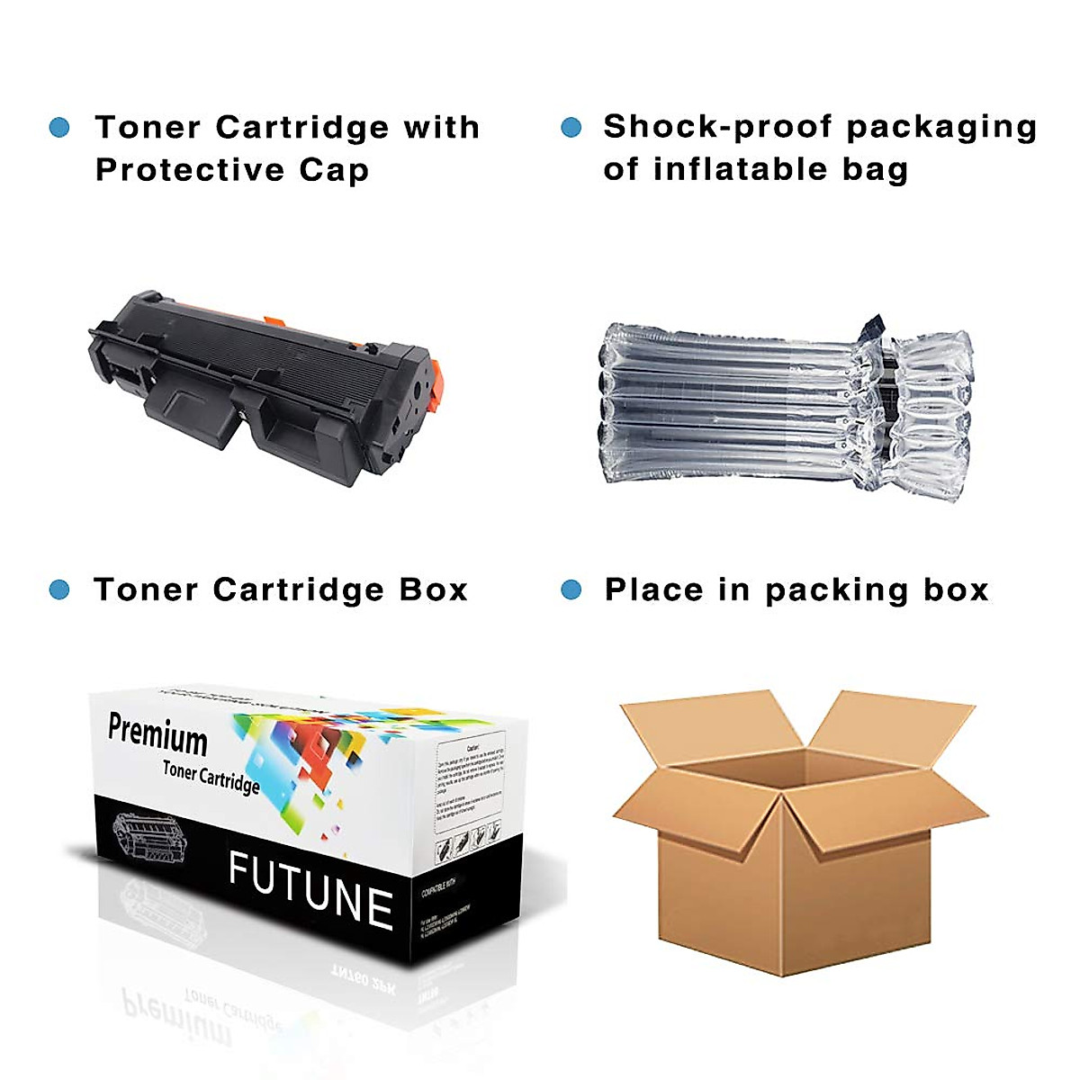 FUTUNE Compatible (NO CHIP) Toner Cartridge Replacement for 58A CF258A 58X CF258X Toner Cartridge for Use in Laserjet Pro 404 M404n M404dw MFP M428 M428dw M428fdn M428fdw Printer (Black, 1-Pack)