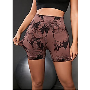 OVESPORT Workout Shorts for Women Scrunch Butt Lifting High Waisted Yoga Gym Seamless Booty Biker Shorts