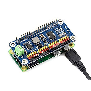 waveshare Servo Driver Hat for Raspberry Pi 3B+ 3B 2B Zero WH Zero W Zero 16 Channel PWM Outputs 12 Bit Resolution I2C Interface