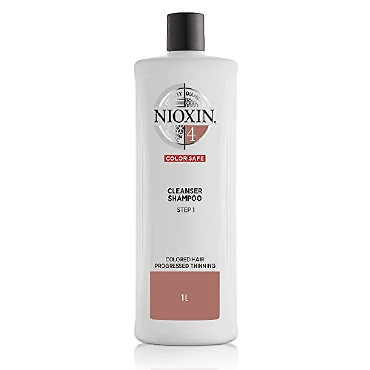 Nioxin System 4 Cleanser Shampoo, Color Treated Hair with Progressed Thinning, 33.8 Fl Oz (Pack of 1)