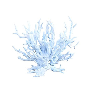 Mallofusa Blue Artificial Aquarium Plant Ornament Decor Plastic Coral Reef Fish Tank Decoration