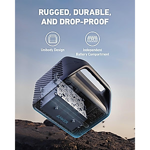 Anker 521 Portable Power Station with LiFePO4 Battery, 256Wh 6-Port PowerHouse, 300W Solar Generator (Solar Panel Optional), 2 AC Outlets, 60W USB-C PD Output, Outdoor Generator