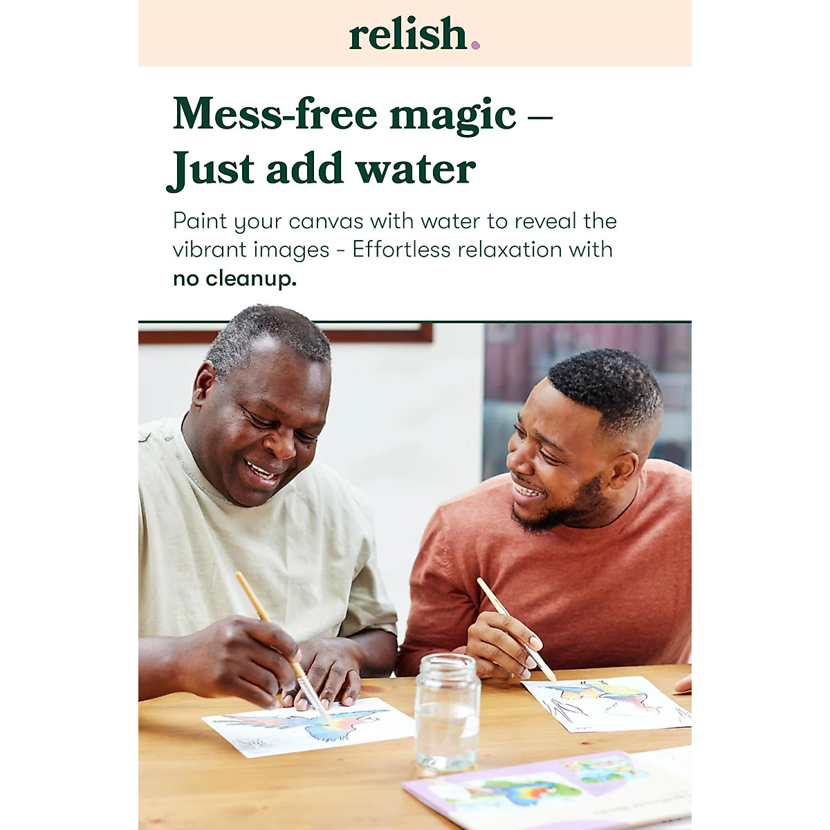 Relish Coastal Escape Aquapaints - Pack of 5 Reusable Water Painting Alzheimer’s & Dementia Activities, Products & Aids for Elderly