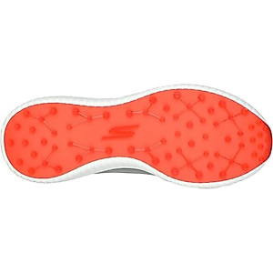 Skechers Men's Max 2 Arch Fit Waterproof Spikeless Golf Shoe Sneaker, Gray/Red, 9.5 Wide