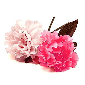 Gabriel's Garden Artificial Peony Flowers, 10pcs Fake Peony Flowers, Silk Flowers Bouquet, Pink Peonies for Home Decor, Wedding Decoration, Centerpieces, Birthday Party