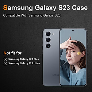 bokoo Crystal Clear Samsung Galaxy S23 Case.Soft Slim Fit Transparent Plastic TPU Protective Silicone Cover Phone Cases for Samsung Galaxy S23 [Slim Thin & Comfort Grip] [Shockproof]