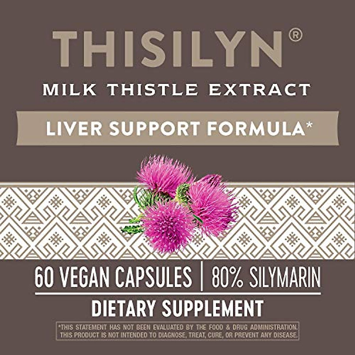 Nature's Way Thisilyn Standardardized Milk Thistle Extract, Vegan, 60 Capsules