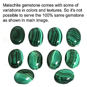 JEWELOPORIUM 925 Sterling Silver Ring for Women Green Real Malachite Stone Fashion Silver Ring Size 8.5 Anniversary - Gift Boho Jewelry