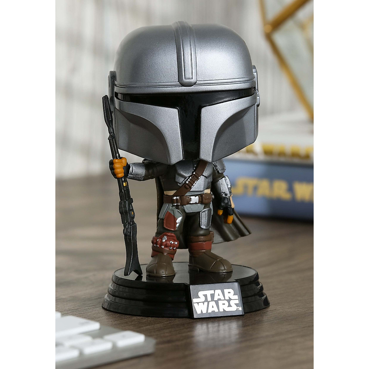Funko Pop! Star Wars: The Mandalorian Action Figure, The Mandalorian Vinyl Bobblehead