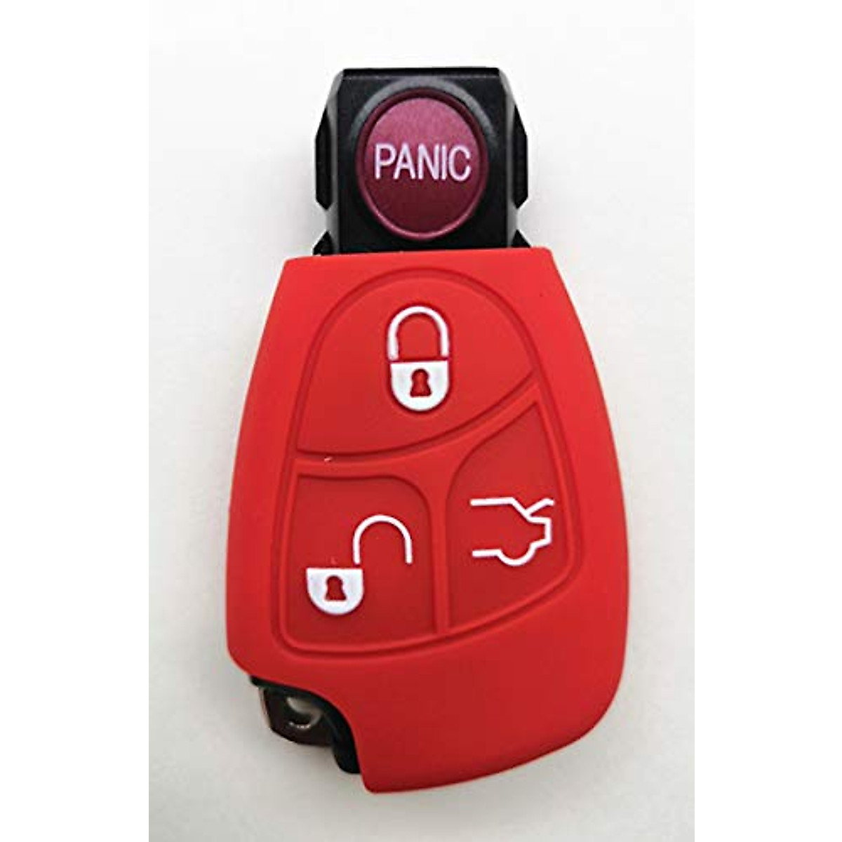 KAWIHEN Silicone Key Fob Cover Compatible with for Mercedes-Benz Class A C E S ML CLK SLK C200 E320 350 CLS IYZ3312