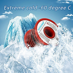 BNTECHGO 30 Gauge Silicone Wire Spool Red and Black Each 50ft 2 Separate Wires Flexible 30 AWG Stranded Tinned Copper Wire