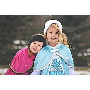Little Adventures Ice Princess Dress up Costume for Girls (Medium 3-5) - Machine Washable Child Pretend Play and Party Dress with No Glitter