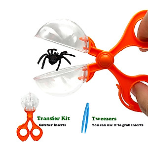 JTCJozz Bug Catcher Kit, Bug Collection Kit, Outdoor Nature Explorer Kit with Tweezers, Stickers, Science Educational Kit, Bug Observation Container for Boys and Girls