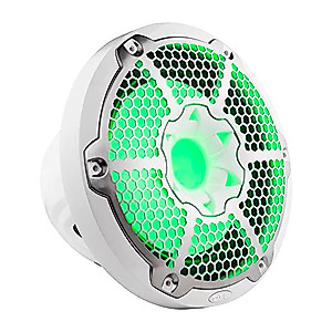 NXL 10" Marine Subwoofer with LED RGB Lights 300 Watts Rms SVC 4-Ohm -White