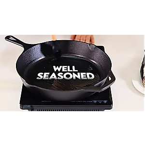 3 Piece Cast Iron Skillet Set, Pre-seasoned (8", 10.5", 12")
