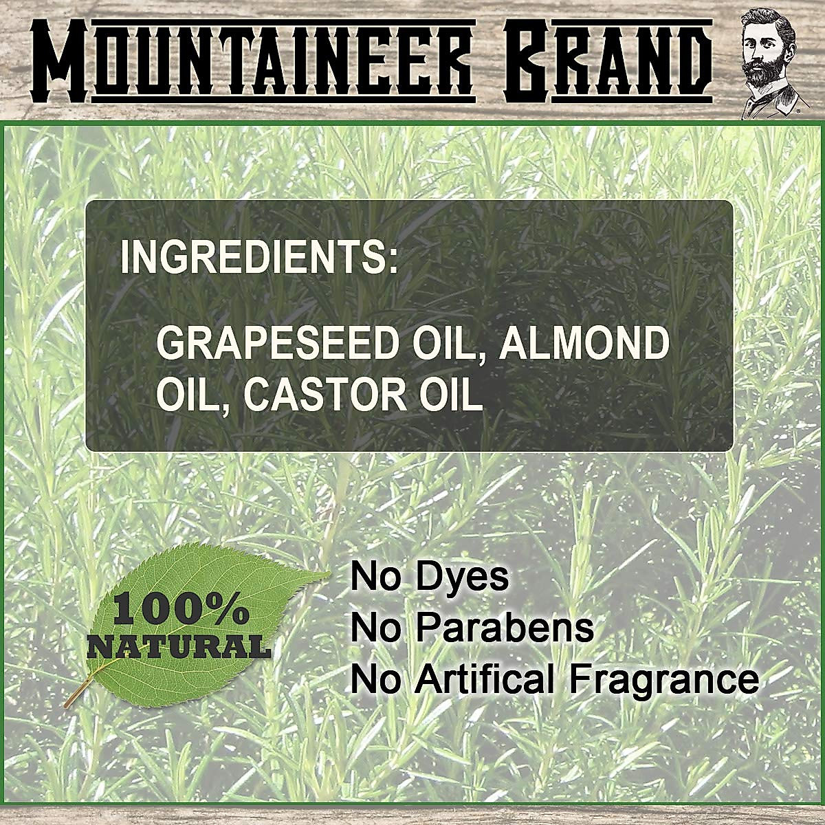 Mountaineer Brand Beard Oil - Unscented - 100% Natural Conditioner and Softener For Men - Hydrates and Moisturizes for Beard Growth - Treats Dry Itchy Beards - 2oz