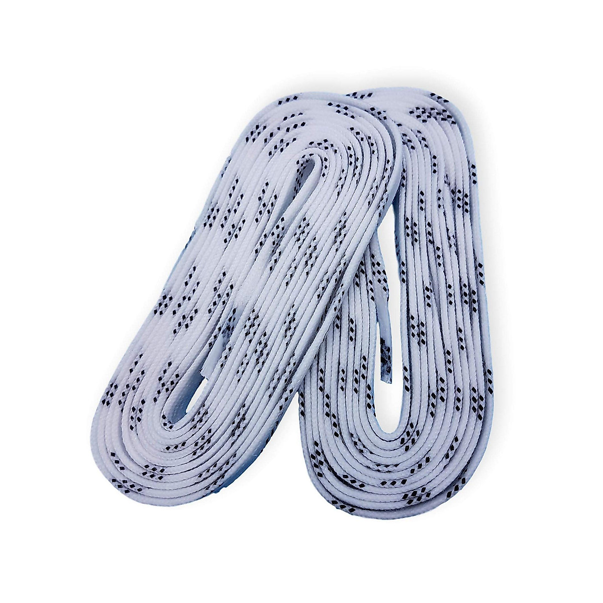 zechy Hockey Laces Non Waxed - Unwaxed Laces Specifically Made for Skates - Two Pairs - Sizes (72, 84, 96, 108, 120, 130) (White, 120")