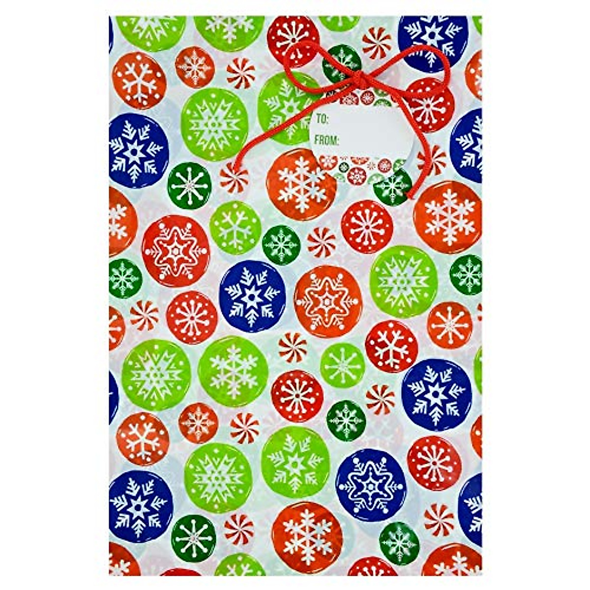 2 Giant Christmas Gift Bag 36x44" W/tie & Gift Card Set of 2