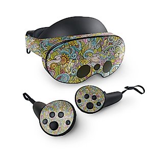 MightySkins Glossy Glitter Skin Compatible with Meta Quest Pro - Ultra Hippie | Protective, Durable High-Gloss Glitter Finish | Easy to Apply, Remove, and Change Styles | Made in The USA