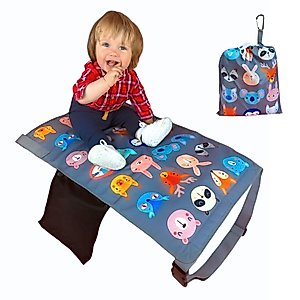 Little Traveler Airplane Seat Extender for Kids - Footrest & Toddler Airplane Bed - Toddler Airplane Travel Essentials - Toddler Plane Seat Extender & Airplane Kids Bed - Up to 4 Years of Age