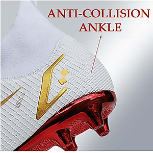 HESBITEUL Soccer Shoes Kids Boys FG Cleats/TF Professional Training Girls Football Shoes for Men