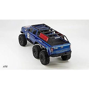 wheelfun CROSSRC 6WD RC Off-Road Truck Pickup 1/10 6X6 AT6 Remote Control Electric Climbing Cars Rock Crawler 2Speed Gearbox Motor ESC Servo Light Hobby Grade Pickup for Adults