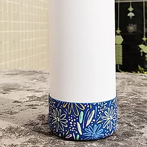 WK IEASON Protective Silicone Sleeve Boot for 20-40oz Stanley Tumbler and Compatible with 12oz 21oz 24oz Hydro Flask Water Bottle,Simple, Yeti and Other Brand Water Bottle(Cactus Black)