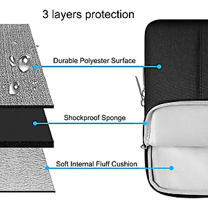 MOSISO Laptop Shoulder Bag Compatible with MacBook Air/Pro,13-13.3 inch Notebook,Compatible with MacBook Pro 14 inch 2023-2021 A2779 M2 A2442 M1 with Vertical & Horizontal & Raised Pockets, Black