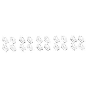 Tension Rod 20 pcs Tension Holder Retainer Curtain Rod Home Kitchen Racks Rods Office Drapery Rack Hotel Towel Support Brackets Clothing Hooks Multi Mounted Hanger Supplies and