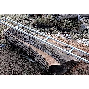 XRKJ Rail Mill Guide System 9 Ft, 3 Crossbar Kits Work with Chainsaw Mill