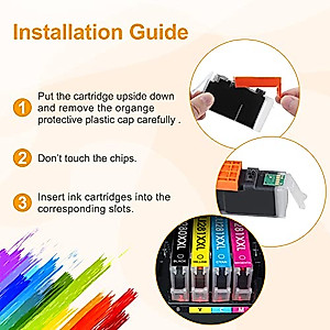 HenceBuy Compatible Ink Cartridge Replacement for Canon CLI-281 XXL 281XXL Use with Canon PIXMA TS9521C TS9520 TS9120 TS8220 TS8120 TS6220 TS6120 TR8520 TR7520 Printer (3 Cyan, 3 Yellow, 3 Magenta)