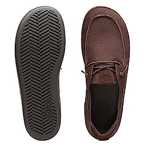 Clarks Men's Higley Tie Sneaker, Brown Combi, 9