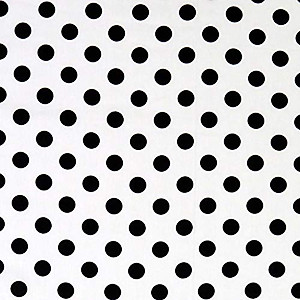 SheetWorld Baby Fitted Bassinet Sheet Fits Nuna Mixx 12 x 29 inches, 100% Cotton Woven Sheet, Unisex Boy Girl, Black Polka Dots, Made in USA