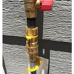 CALPOSE 40 Feet 3/8 inch ID Natural Gas Grill Hose with Quick Connect Fittings, Natural Gas Line for Grill, Pizza Oven, Heater and More Low Pressure Appliance