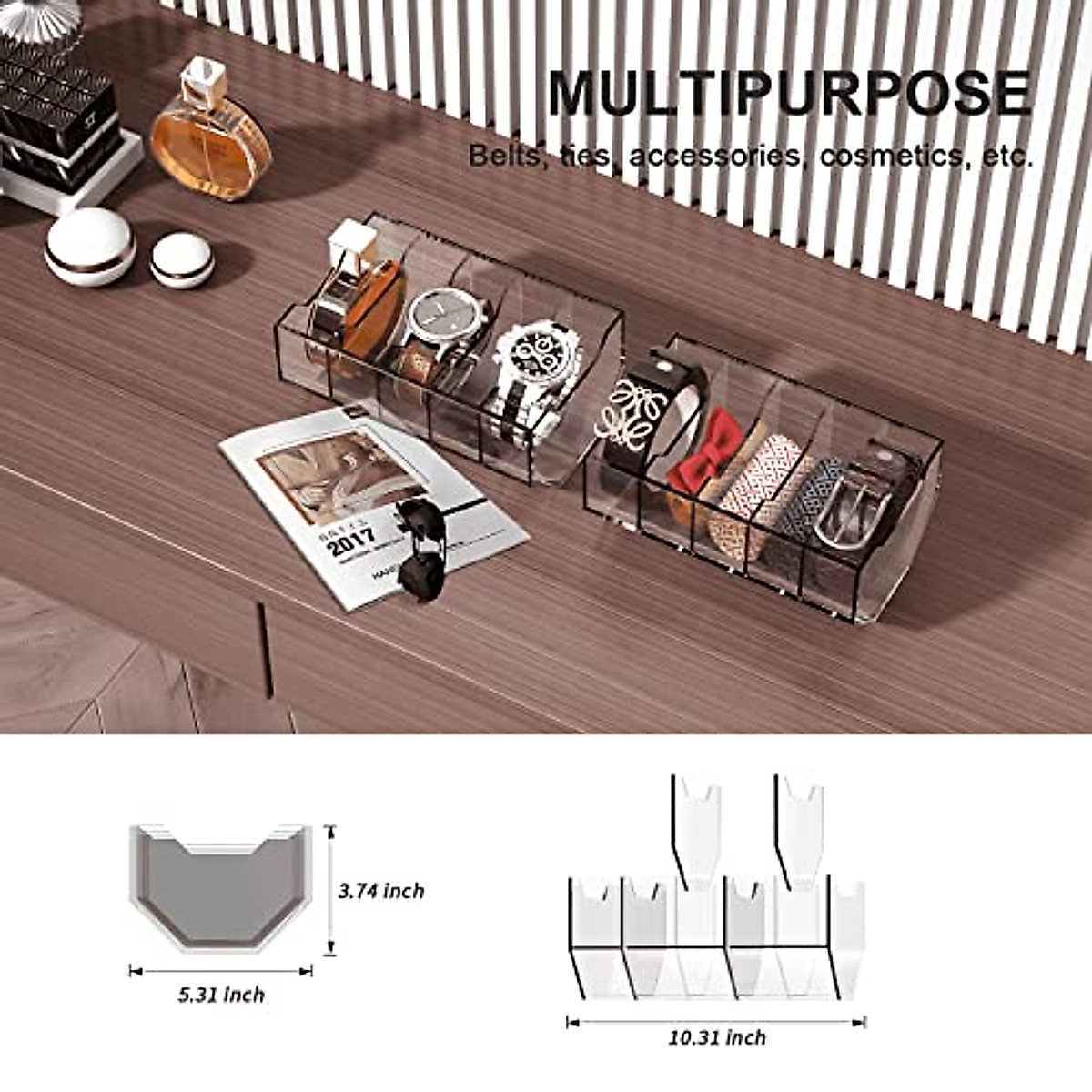 JANAUG Men Belt Organizer Womens Belt Storage Organizer for Closet Tie and Belt Rack Organizer 5