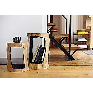 Book Shelfs, Set Of Three Coffee Tables, Wooden End Tables, Book Stand, Rustic Dorm Decor