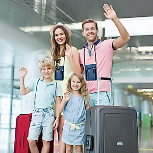 KEAFOLS Travel Pouch Neck Wallet Family Passport Holder Organizer Case with RFID Blocking