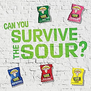 Warheads Extreme Sour Hard Candy 175 Pieces Assorted Flavors - 25 oz bag