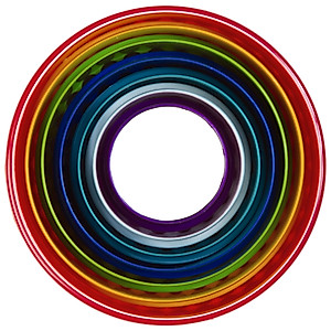 Progressive International Biscuit Set of 7 Cookie Cutters, 1 Pack, Multicolor