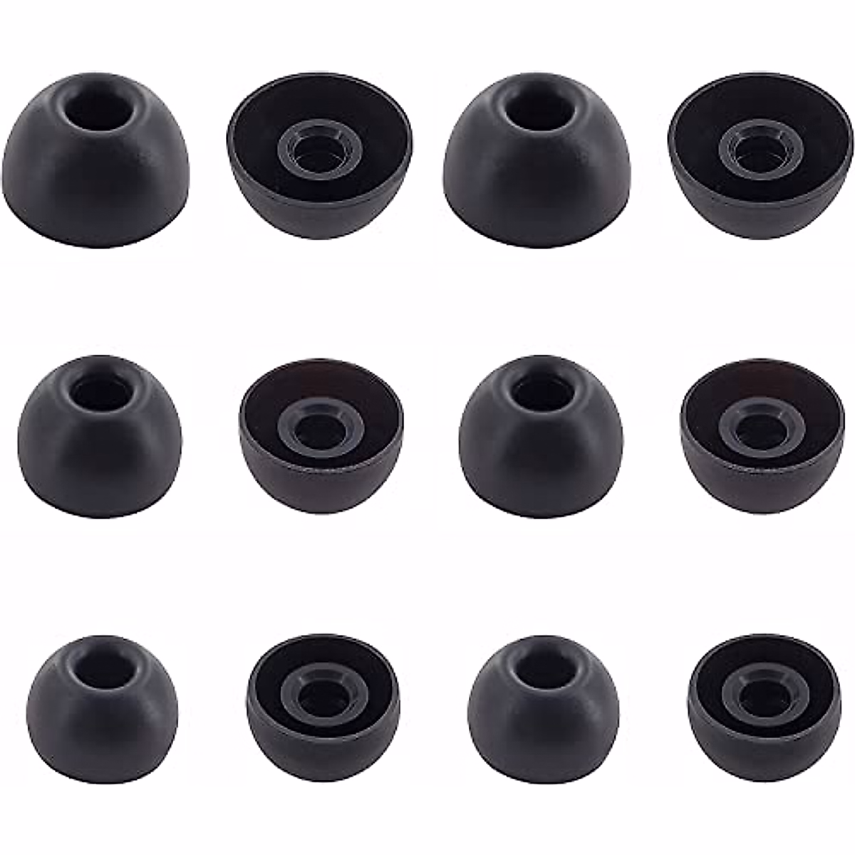 ALXCD Eartips Compatible with Beats Fit Pro, S/M/L 3 Sizes 6 Pairs Soft Silicon Earbuds Tips Replacement Ear Tips, Compatible with Beats Fit Pro, 6 Pairs Black
