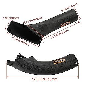 HECASA Lower Bagger Discharge Chute Compatible with John Deere 102 105 115 125 135 D100 L100 LA100 X110 D L LA X Series Replacement for GY20423 Bagger Discharge Chute Equipment