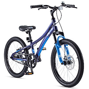 Royalbaby Explorer Kids Bike Aluminum 20 Inch Bicycle Front Shock for Boys Girls Ages 7-12 Years, Dark Blue