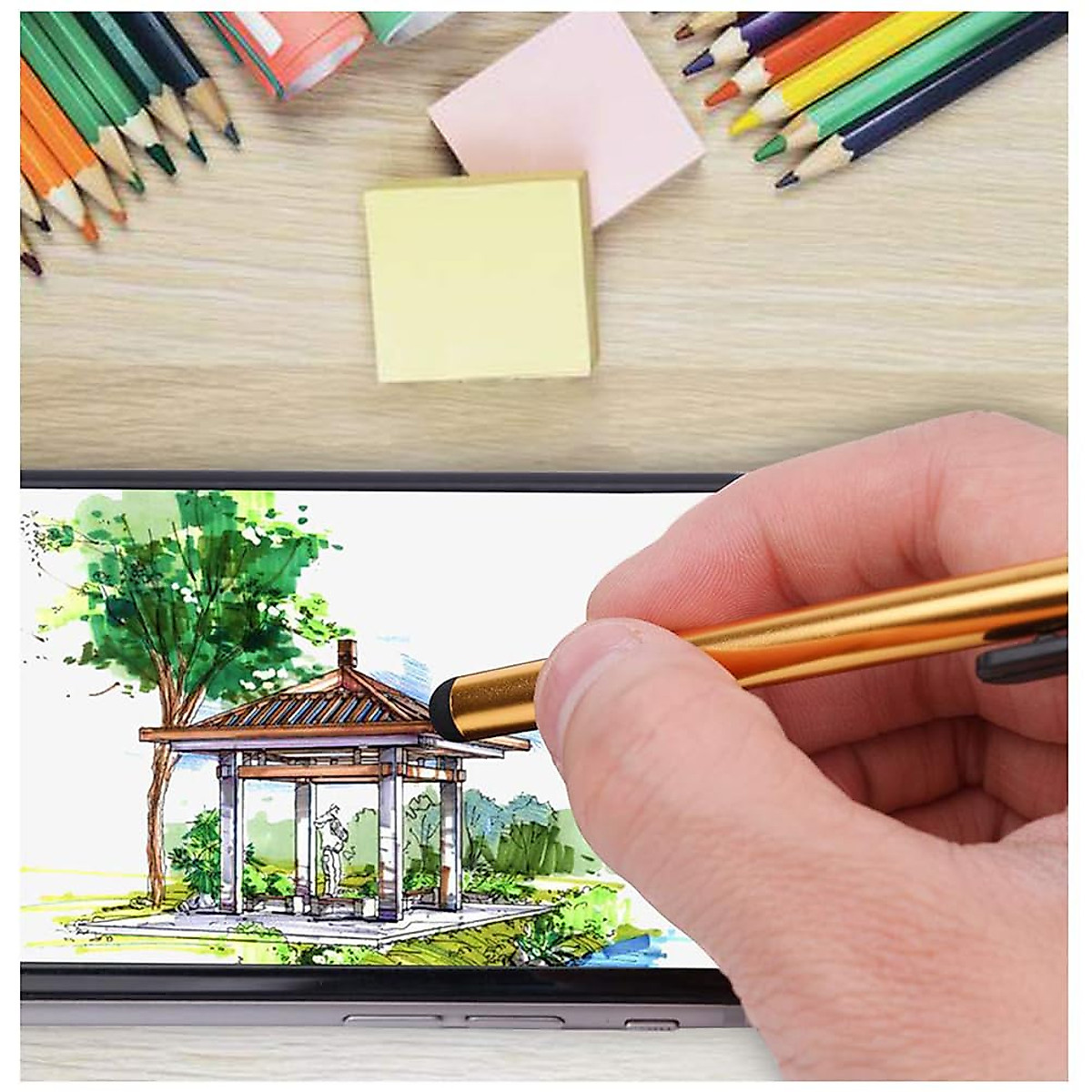 Premium 30 Pack Stylus Compatible with Sony SRS-XB13/B Short Slim Touch Medium Tip Pen for All Capacitive Touch Medium Tip Screens